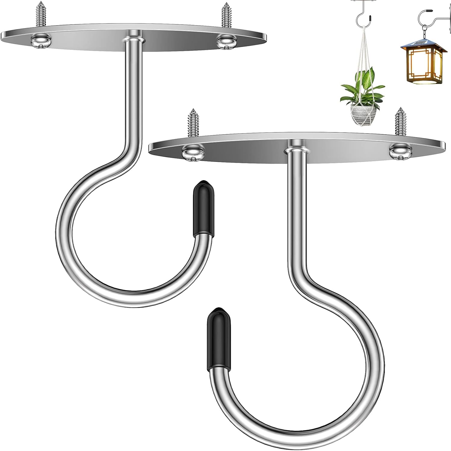 Amazon.com: Stainless Steel Ceiling Hooks for Hanging Plants, Lights ...