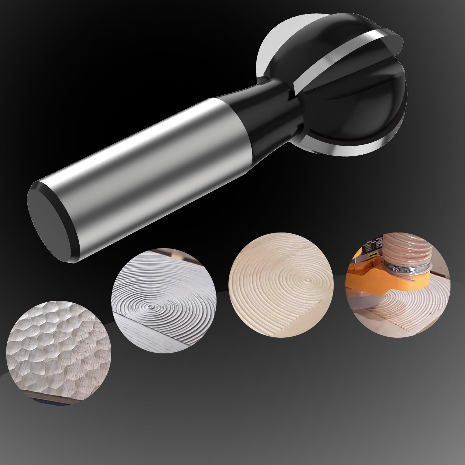 Snapklik.com : 1/2 Inch Shank Cove Box Router Bit 1-Inch Cutting ...