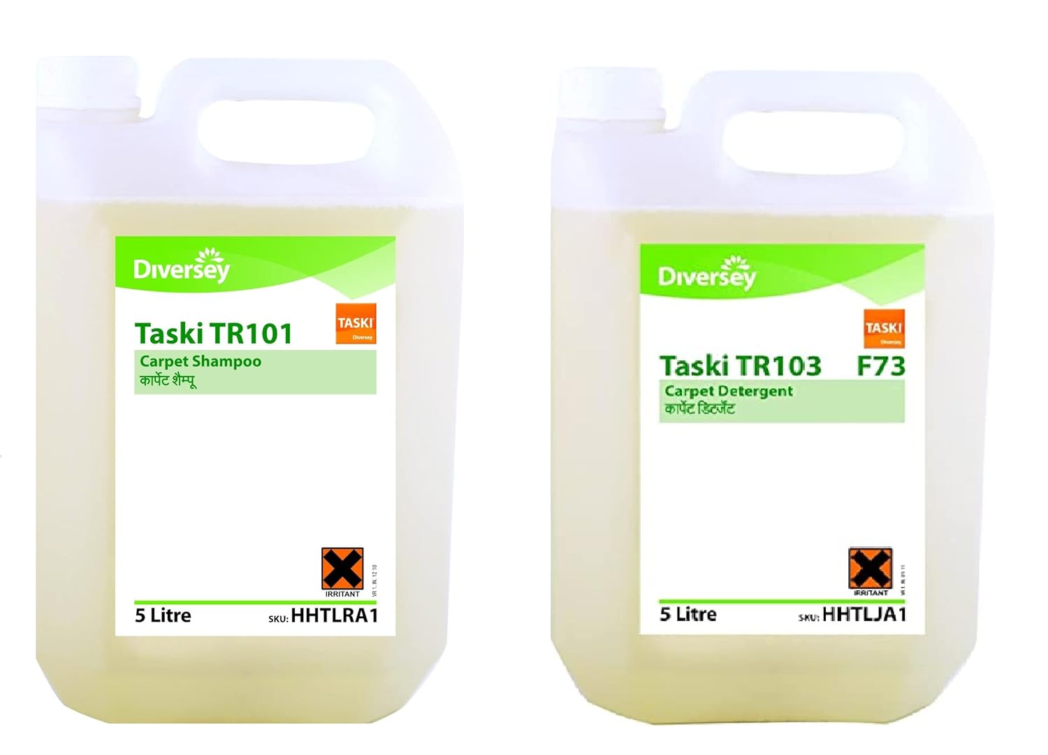 Taski TR101 (Carpet Shampoo) and TR103 (Carpet Detegent) Company Packed ...