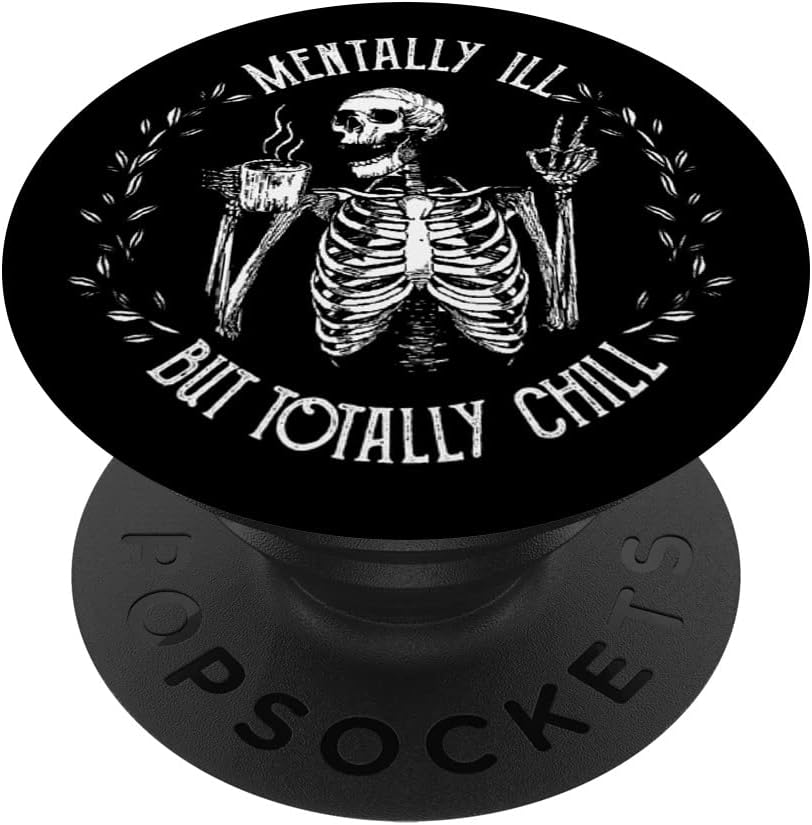 Amazon.com: Funny Go Away I'm Reading Skeleton Reading Book PopSockets ...