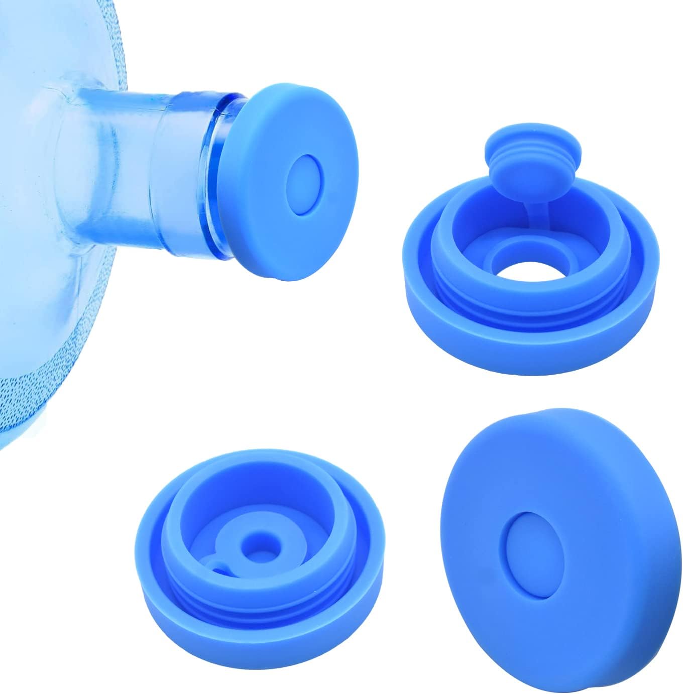 Amazon.com: 3 & 5 Gallon Water Jug Cap Water Bottle Caps, Silicone Jug ...