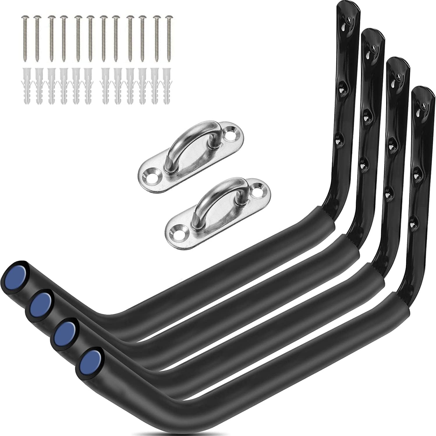 Amazon.com: 3-Hole Kayak Storage Rack, Kayak Wall Mount Garag Hooks for ...