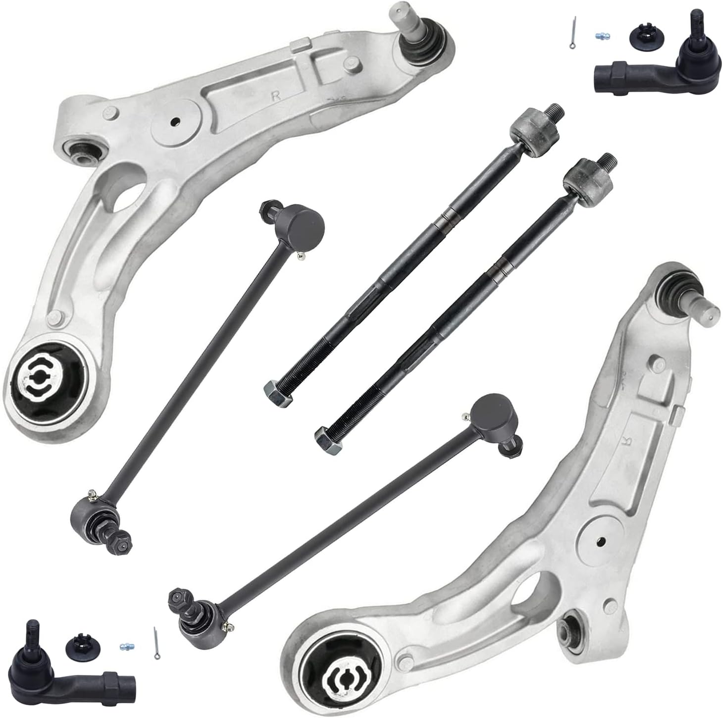 Amazon.com: Detroit Axle - 8pc Front End Control Arms Kit for 2015 2016 2017 Chrysler 200, 2 ...