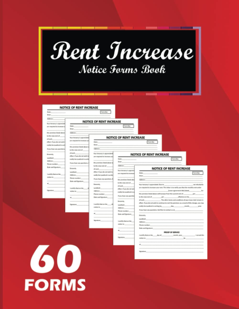 Amazon.com: Rent Increase Notice Forms Book: Rental Increase Letter For ...