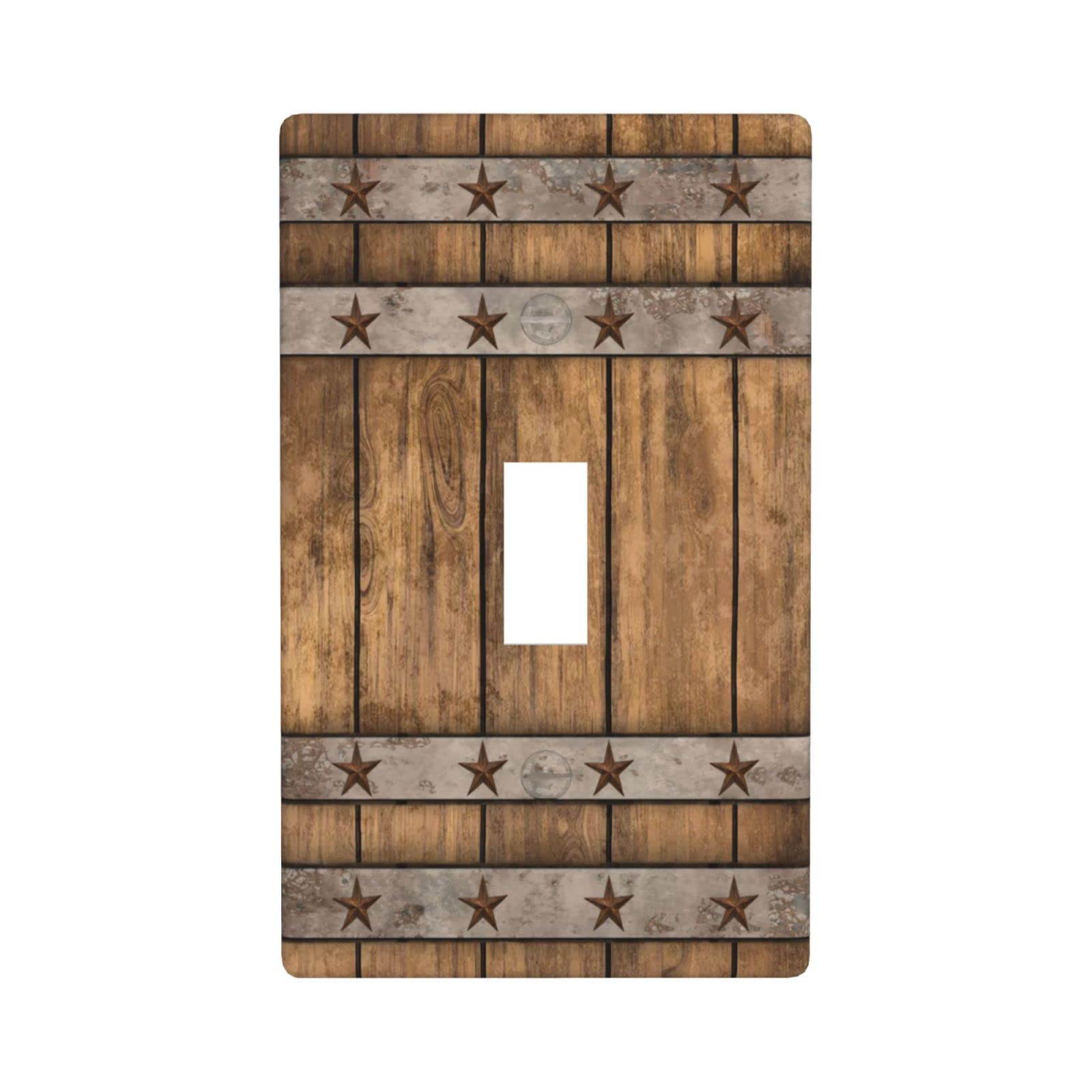 Rustic Texas Stars Western 1 Gang Wall Plate Single Toggle Light Switch ...