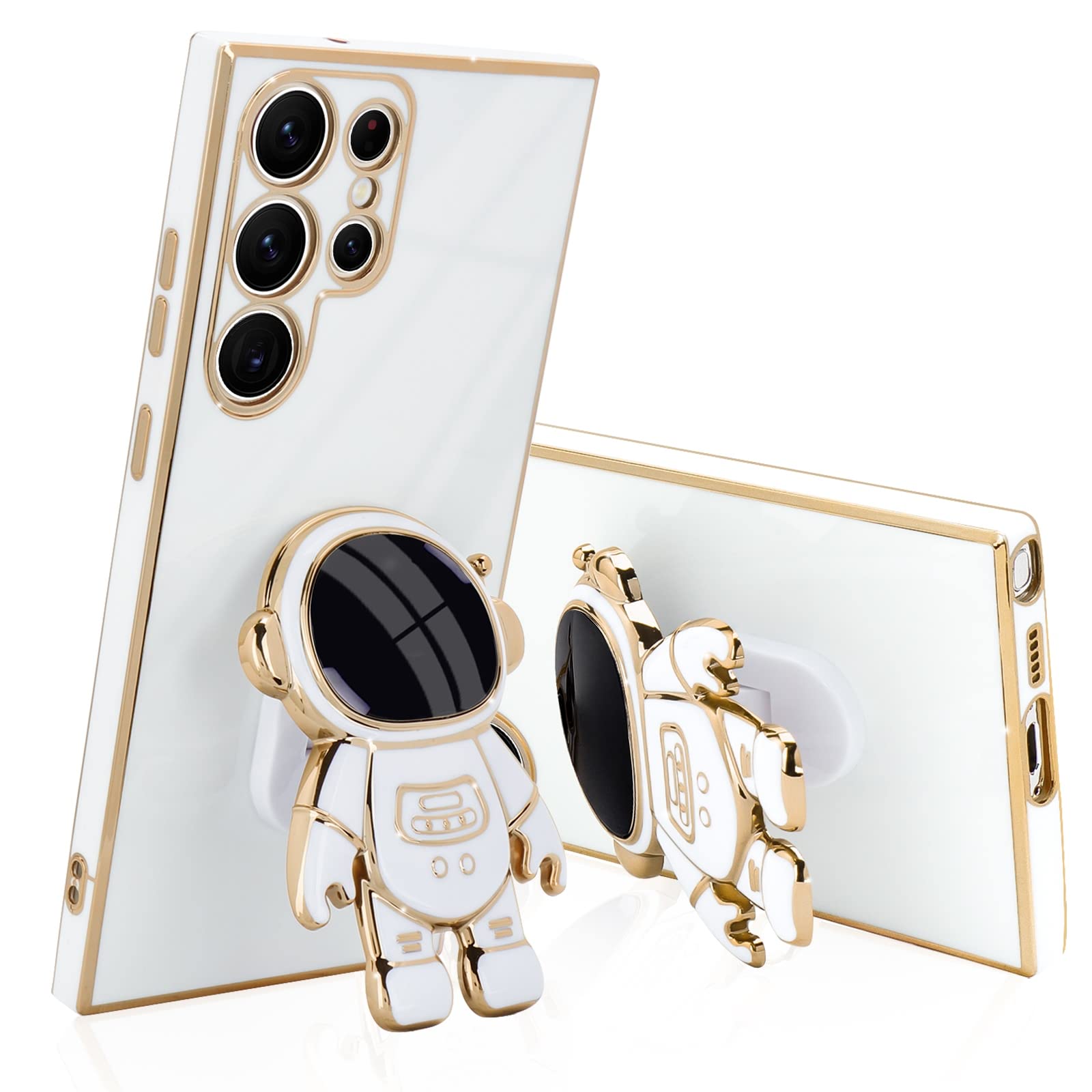 Amazon.com: Pepmune Compatible with Samsung Galaxy S24 Ultra Case, Rectangle Plating Cute 3D ...