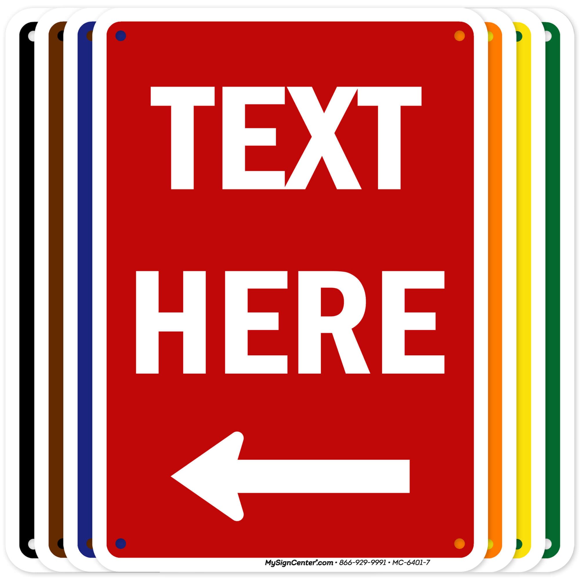 Snapklik.com : Custom Arrow,Custom Directional Sign, Left Arrow,7x10 ...