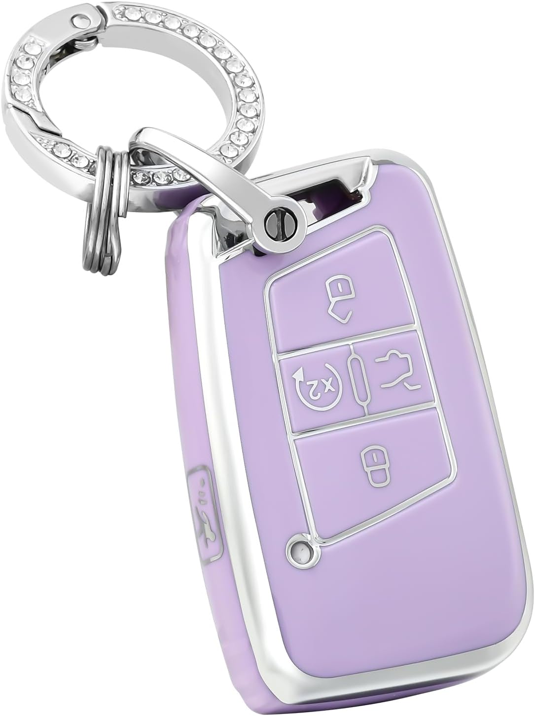 Amazon.com: OFFCURVE Key Fob Cover with Keychain for Volkswagen Special ...