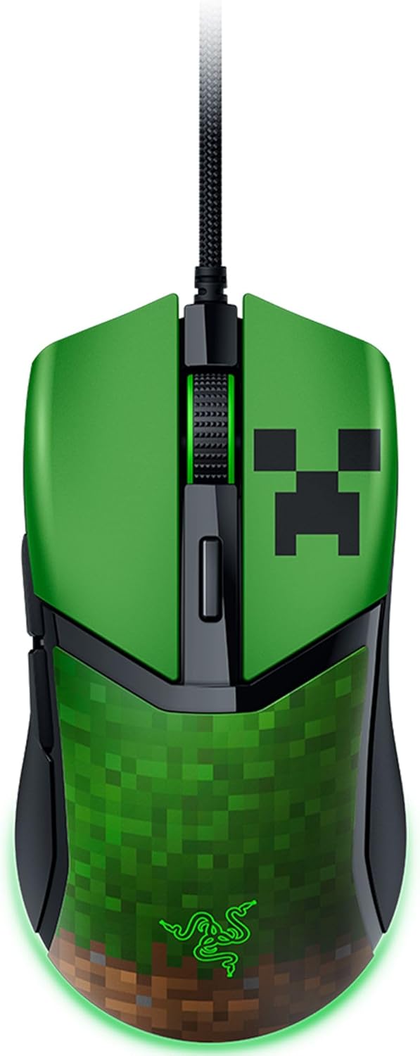 Amazon.com: Razer Cobra Minecraft Edition - Lightweight Wired Gaming Mouse - 8500 DPI Sensor ...