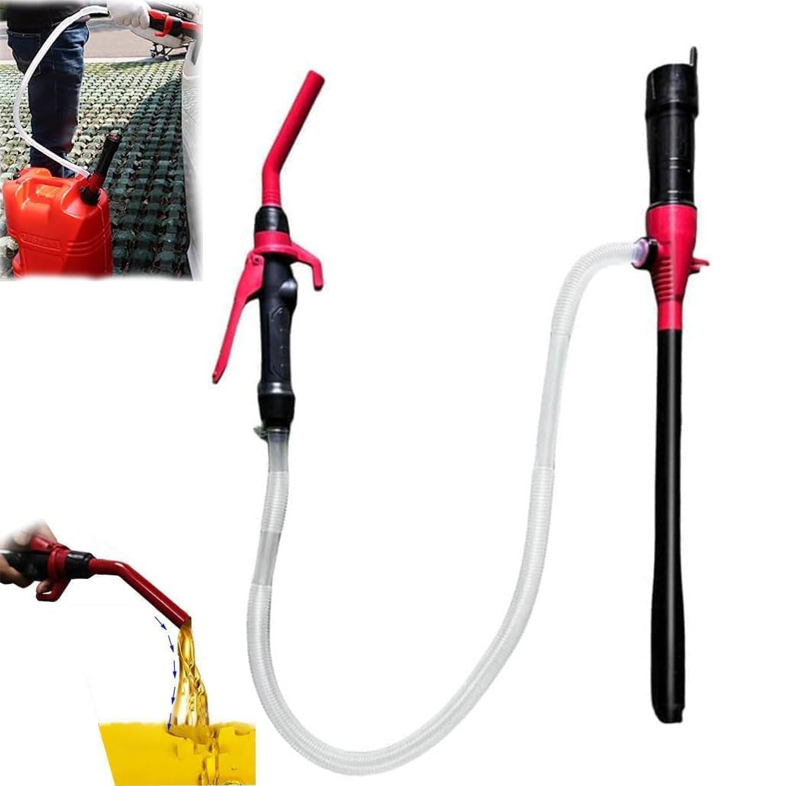 Portable Battery Gas Pump, Fuel Pump with Adjustable Flow Control, 2024 ...