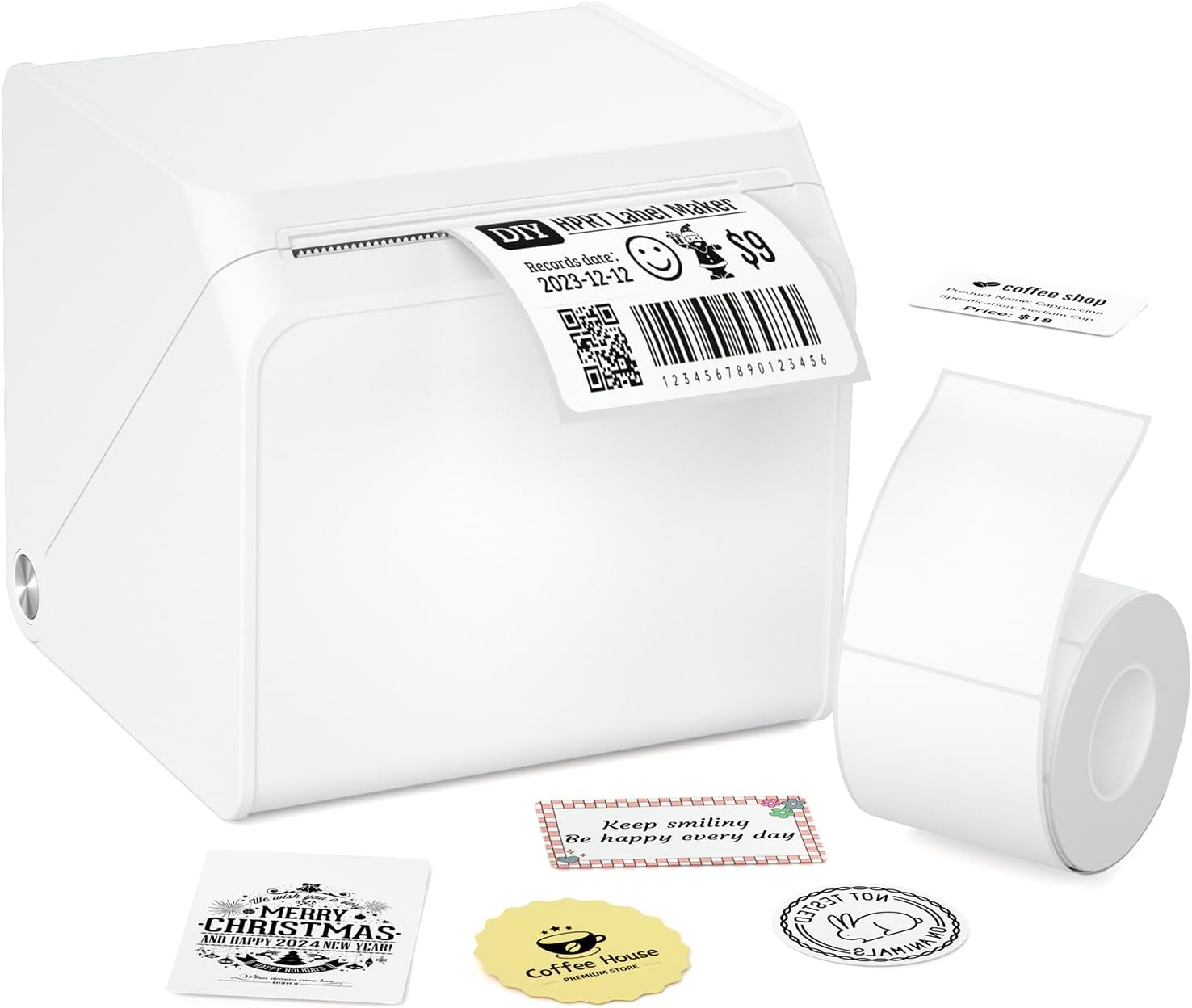 Amazon.com : MUNBYN Label Maker Machine with Tape, Print Date with One ...