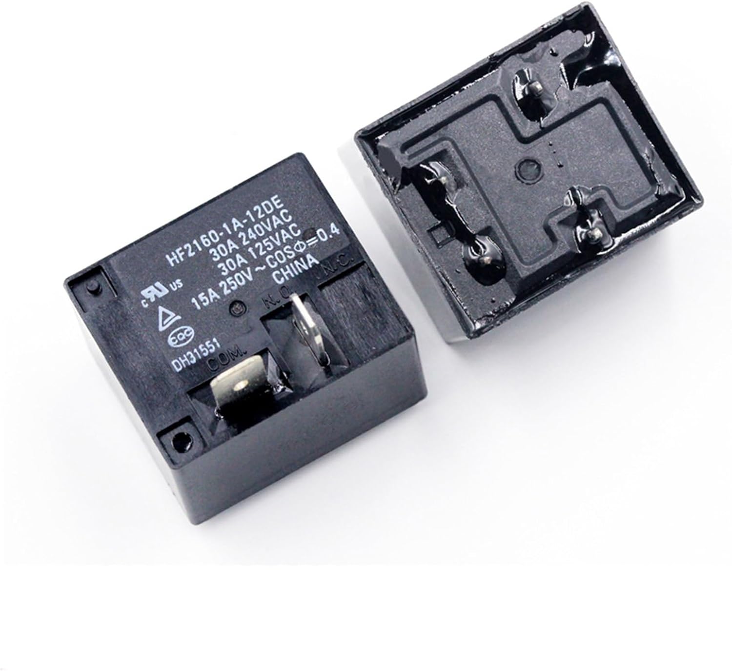 Amazon.com: AOKLEY HF2160-1A -12DE 24DE HF2150-1A DC12V 24V Relay 4PIN ...