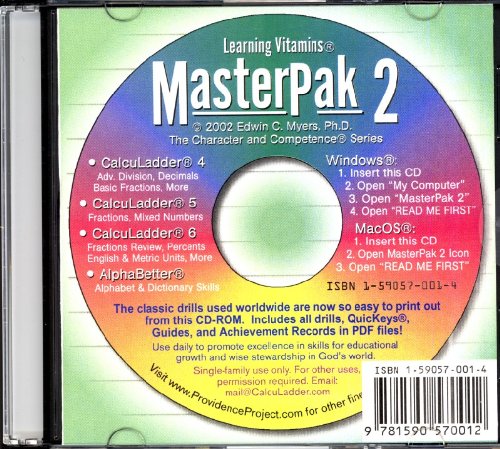 Calculadder Masterpak / Calcupak 2: unknown author: 9781590570012 ...