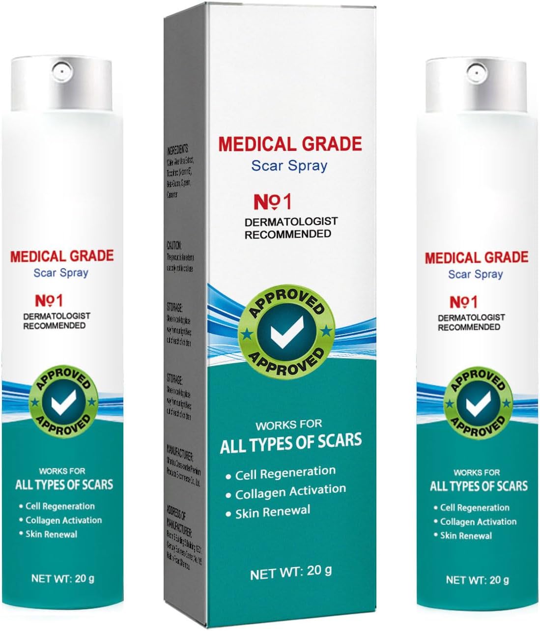 Amazon.com : Scar Remove Medical Grade Scar Spray - Professional Scar ...