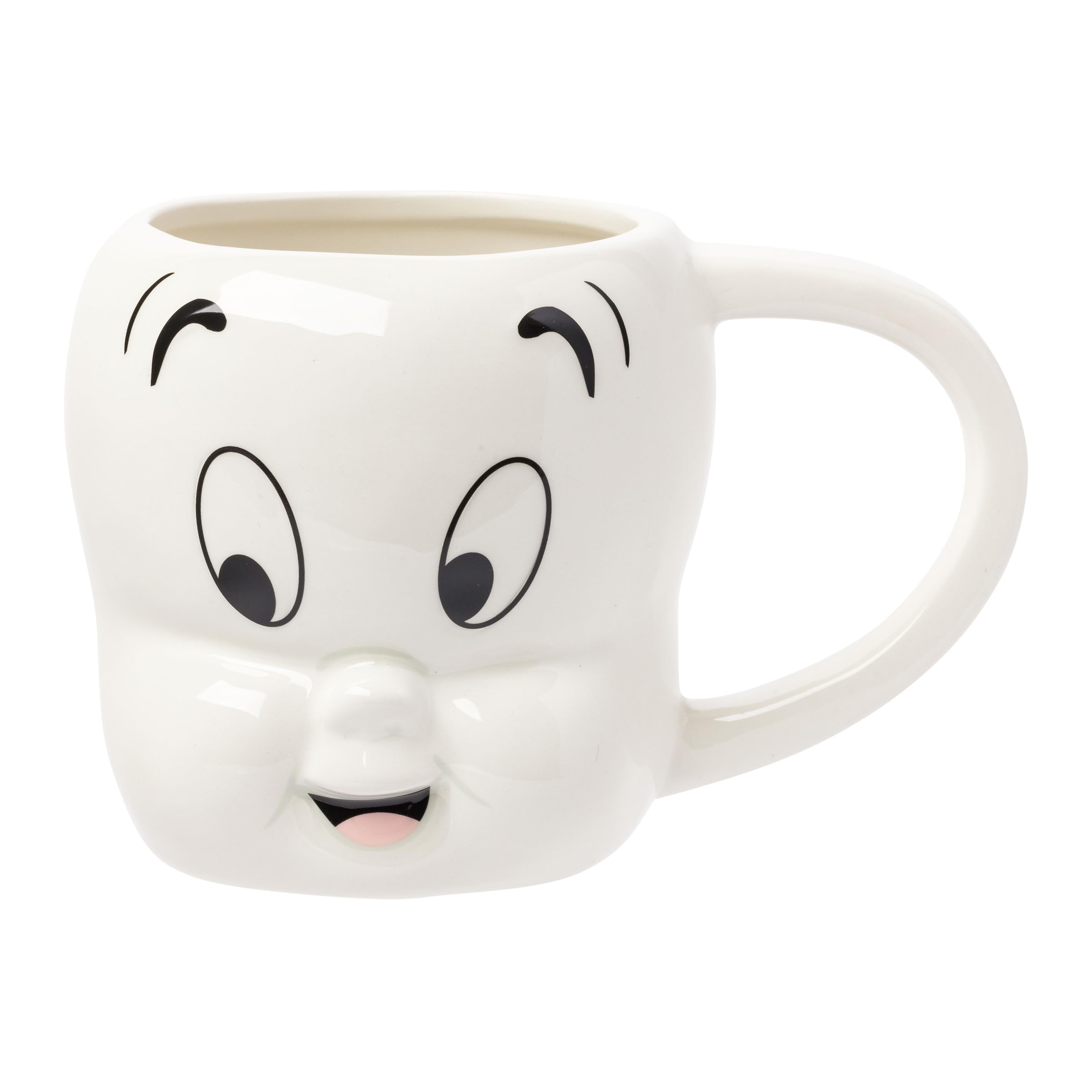 Amazon.com: Silver Buffalo Casper Smiling Ceramic 3D Sculpted Mug, 20 ...