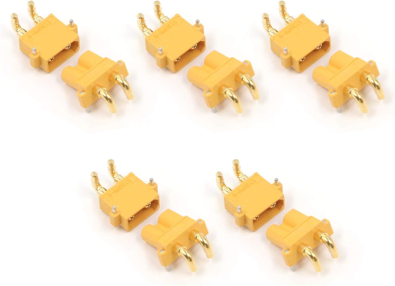 Antrader 5 Pairs XT30PW Male Female Plug Connector Adapter, 10 x XT30PW ...