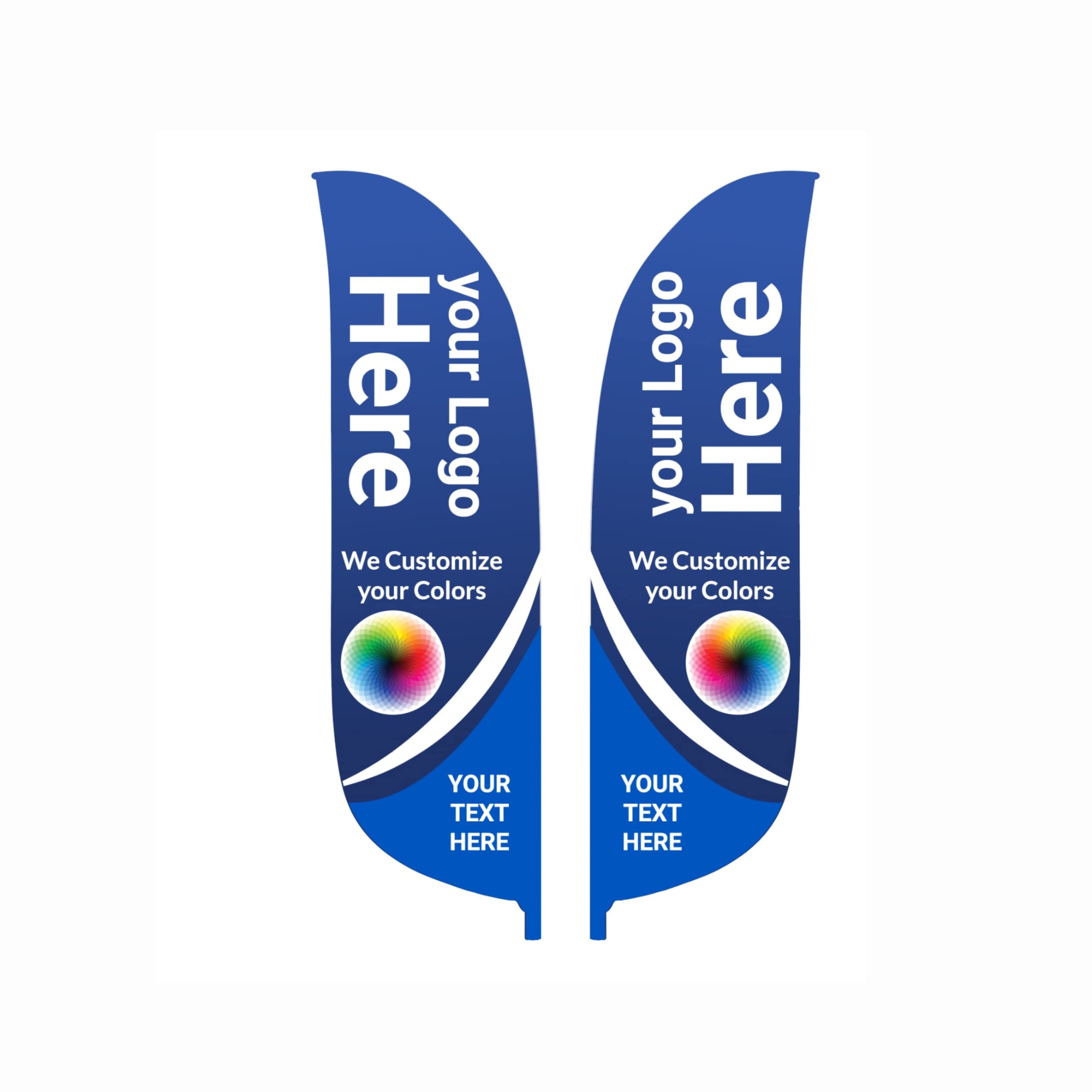 Amazon.com: Custom Feather Flag Customized with Logo and/or Text ...