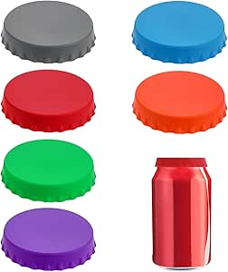 Amazon.com: 6pcs Silicone Soda Can Lids - Covers for Carbonated Drinks ...