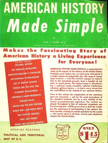 American History Made Simple: Estrinn, Jack: 9780385012140: Amazon.com ...