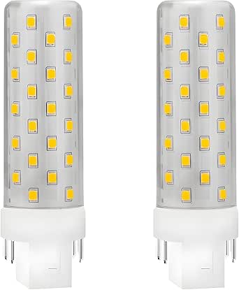 Makergroup GX24Q LED Bulbs, 6000K Cool White, 4-Pin Base CFL Light Bulb ...