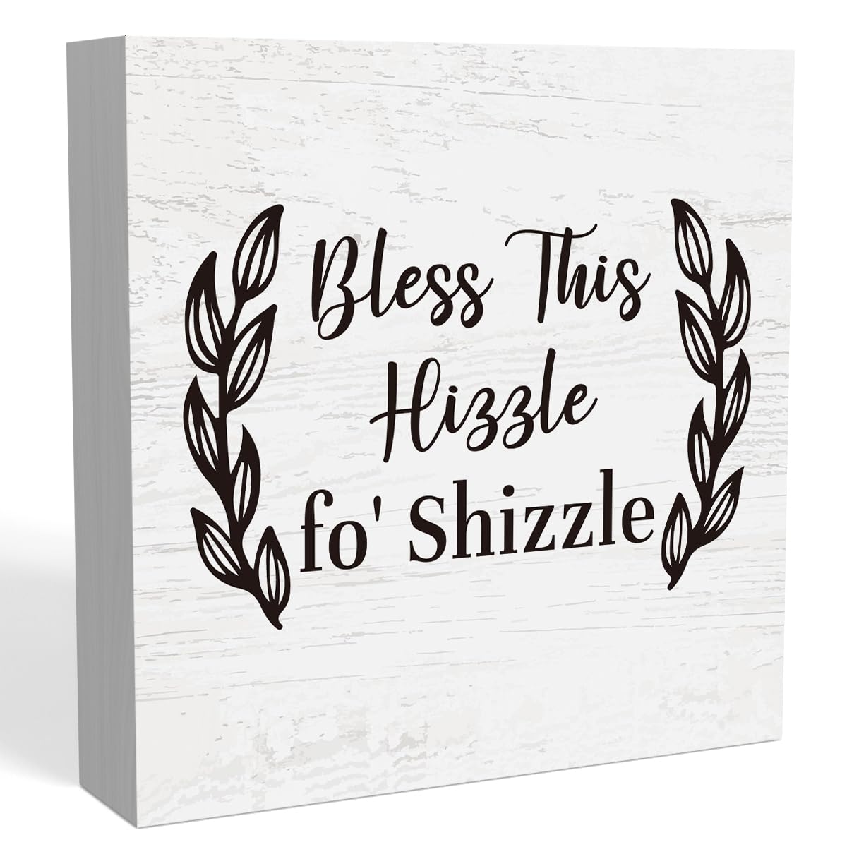 Amazon.com: Funny Christmas Mantel Table Decor, Bless This Hizzle Fo ...