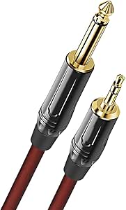 Amazon.co.jp: Musical Instrument Audio Extension Cable Large to Small 6 ...