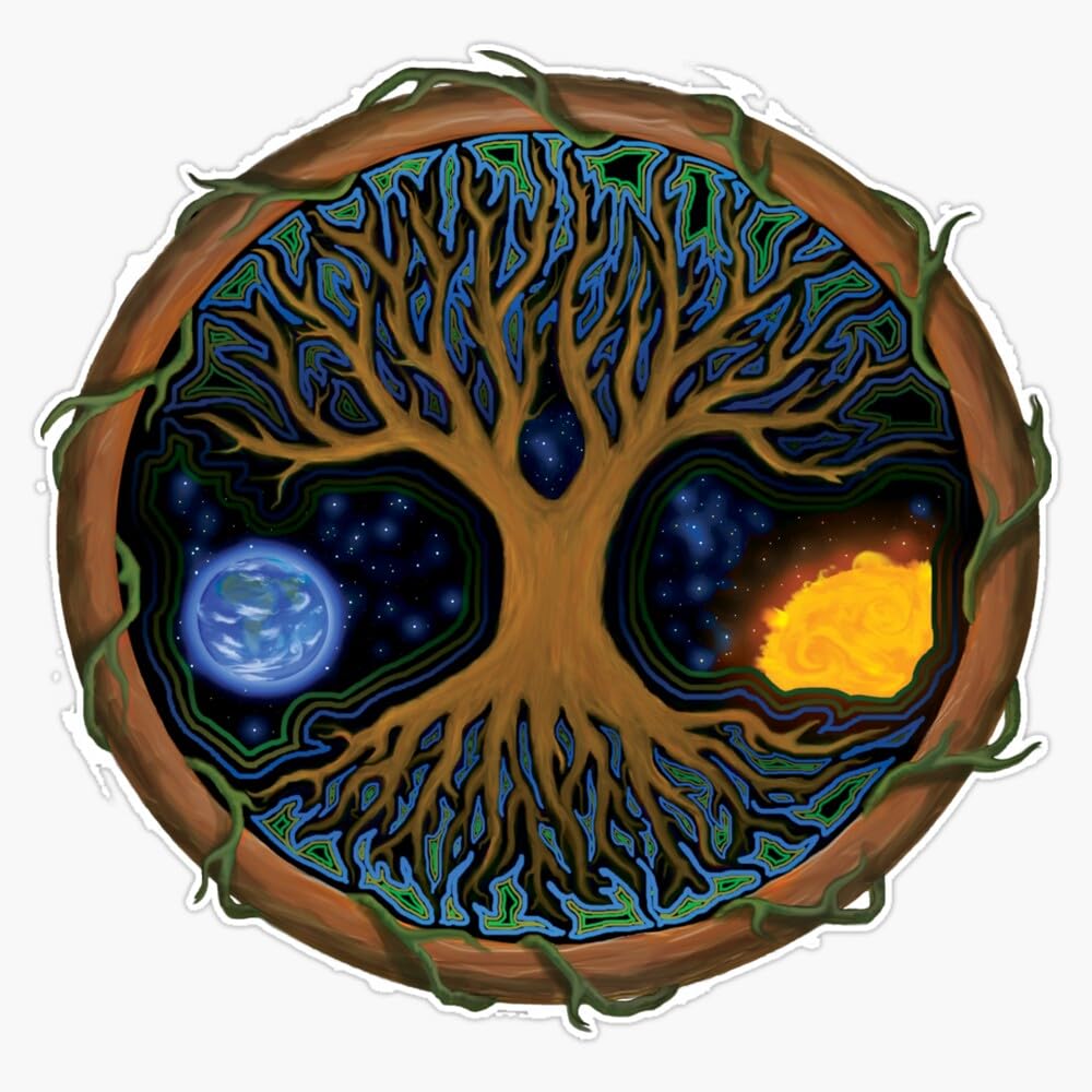 Amazon.com - Astral Tree of Life Sticker Bumper Sticker Vinyl Decal 5"