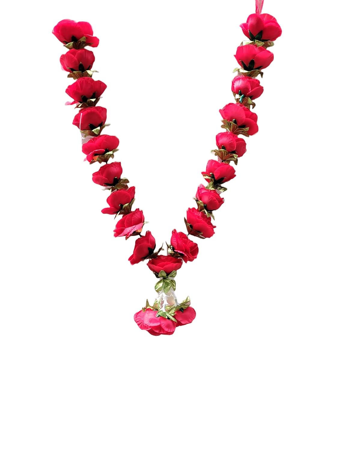Buy GJSHOP Handcrafted Artificial Flower phool mala | Fabric Satin ...