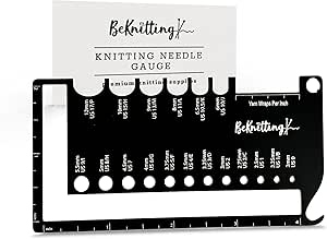 Amazon.com: BeKnitting Knitting Needle Gauge Sizer Tool for Knitting ...