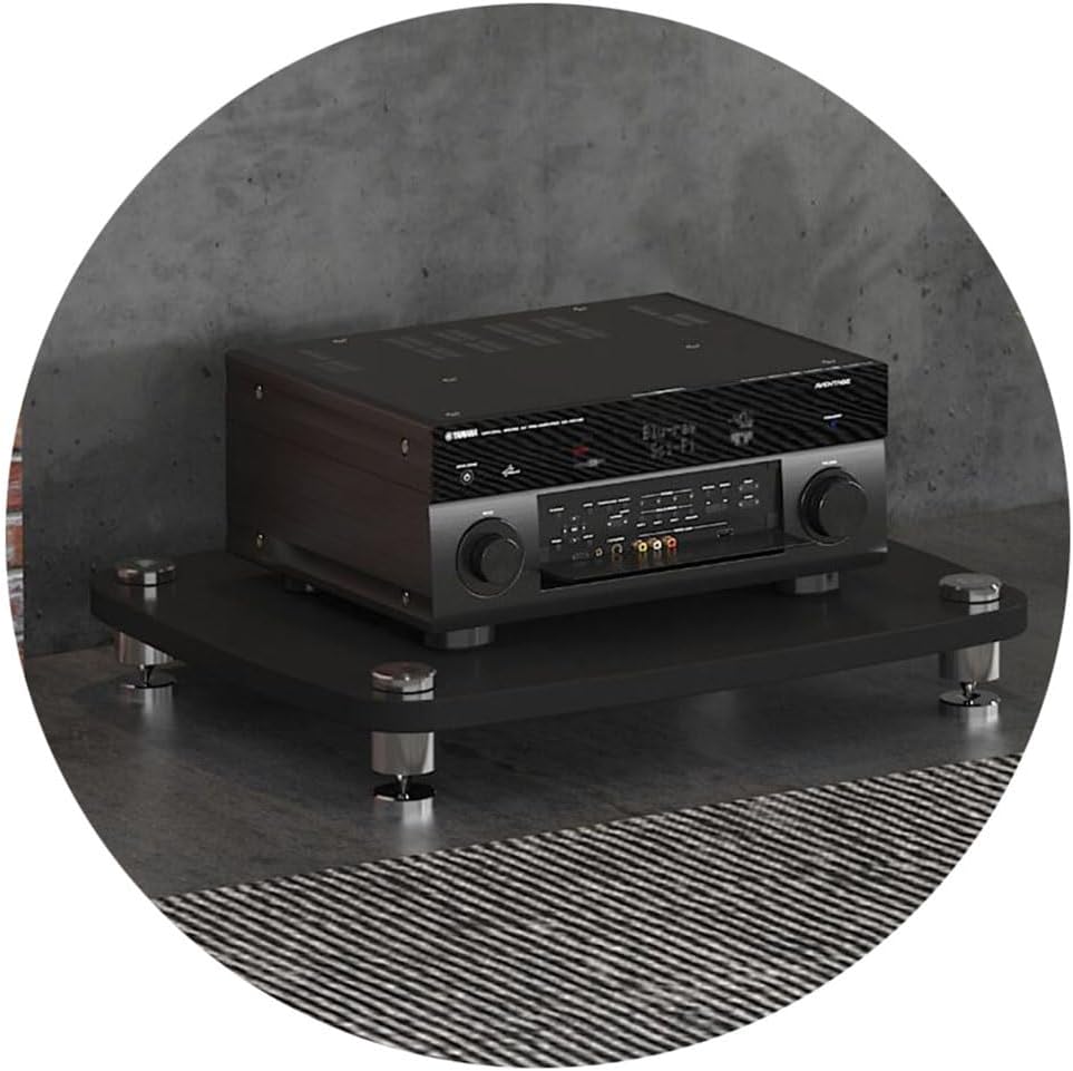 4-Layer HIFI Audio Cabinet Stand - MDF Rack for Record Player & Power ...