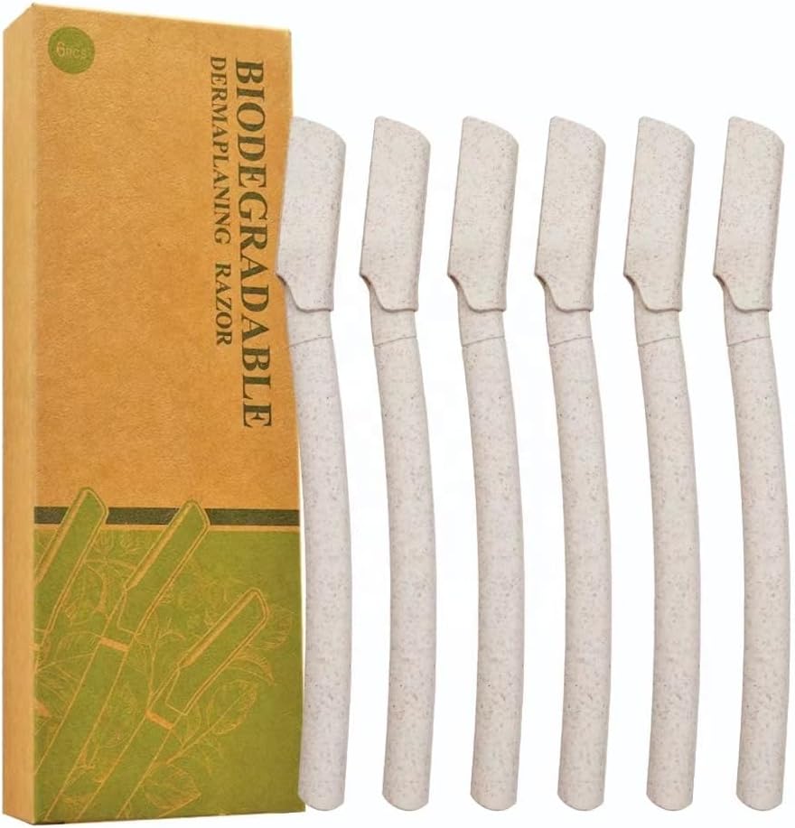 Facial razor Women 6pcs Per Recyclable Box Biodegradable Wheat Straw ...