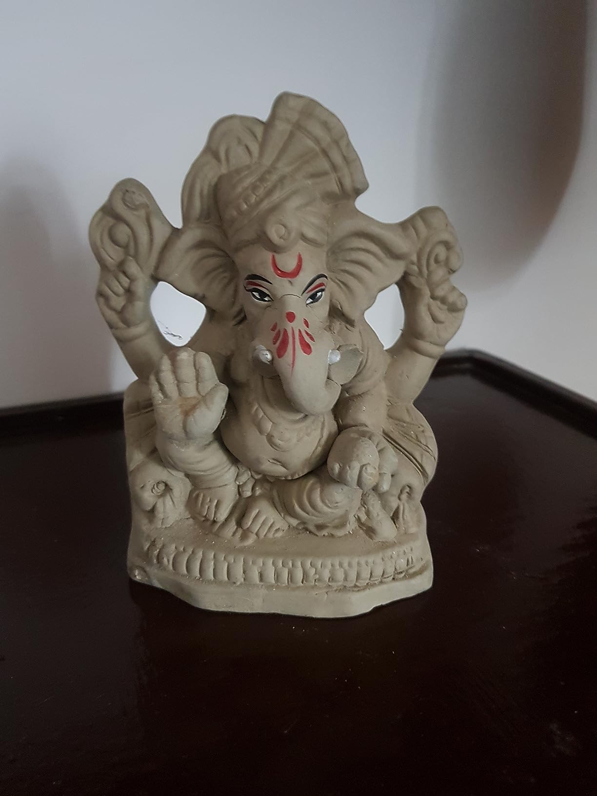 Buy SAUDEEP INDIA Mitti Ganesh Idol | Eco-Friendly Handcrafted Mud/Clay ...
