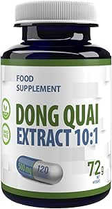 Dong Quai 5,000mg Equivalent (500mg of 10:1 Extract) 120 Vegan Capsules ...