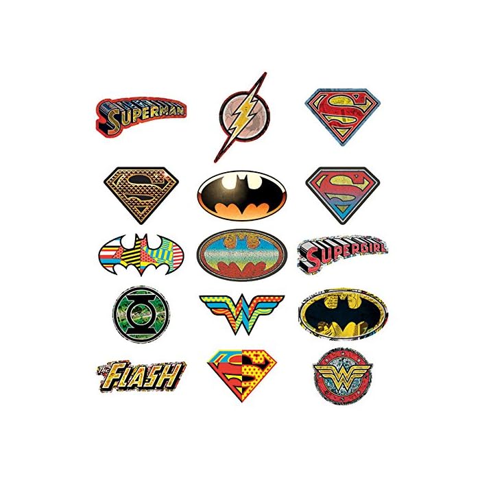 Buy A&A DC Comics Justice League Logo Stickers ( Series 2 ) Set of 15 ...