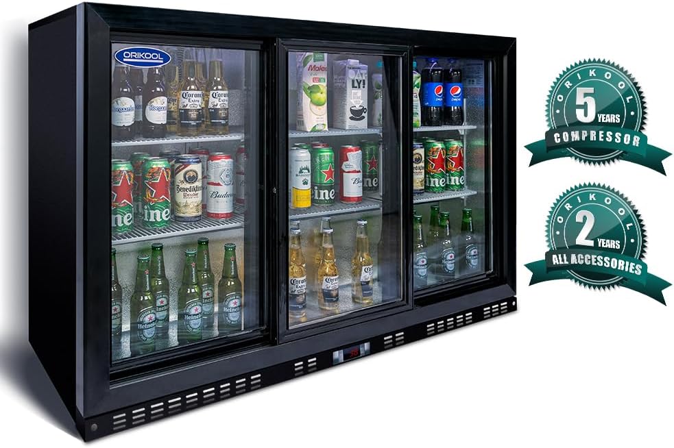 Amazon.com: ORIKOOL Back Bar Cooler - 480 Can Capacity Beverage ...