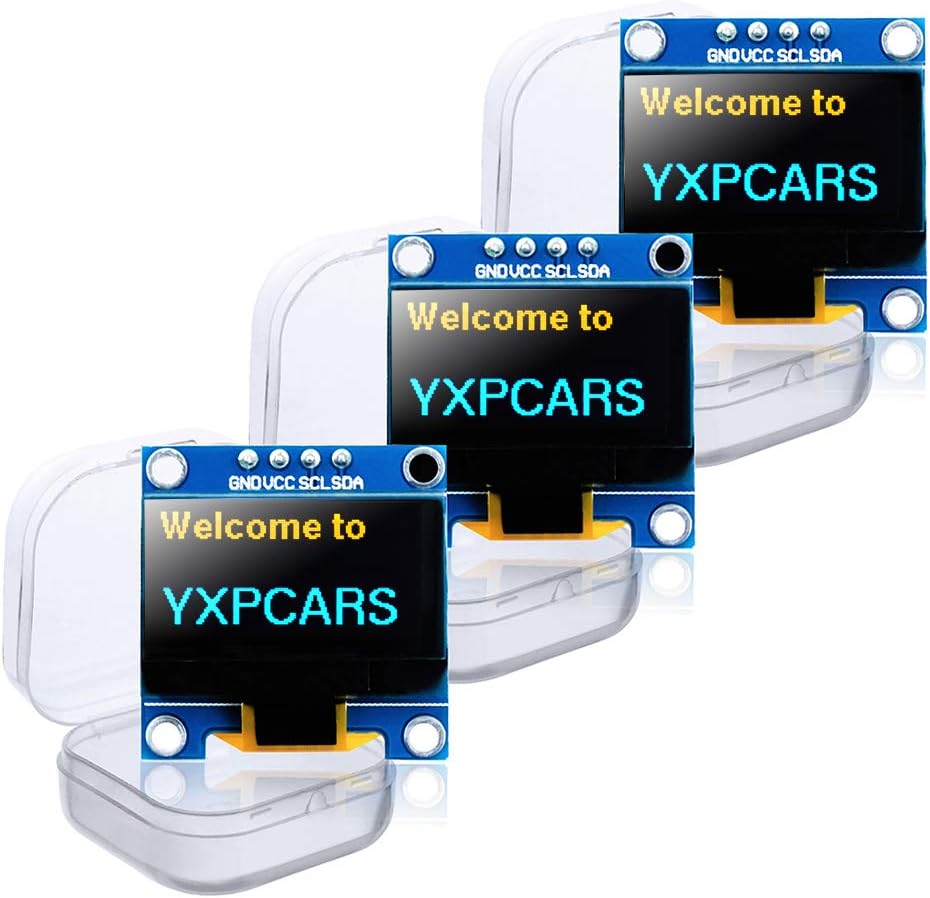 Yxpcars 096 Inch 128 X 64 12864 Pixel I2c Iic Oled Lcd Display Module Chip 4 Pin For Arduino