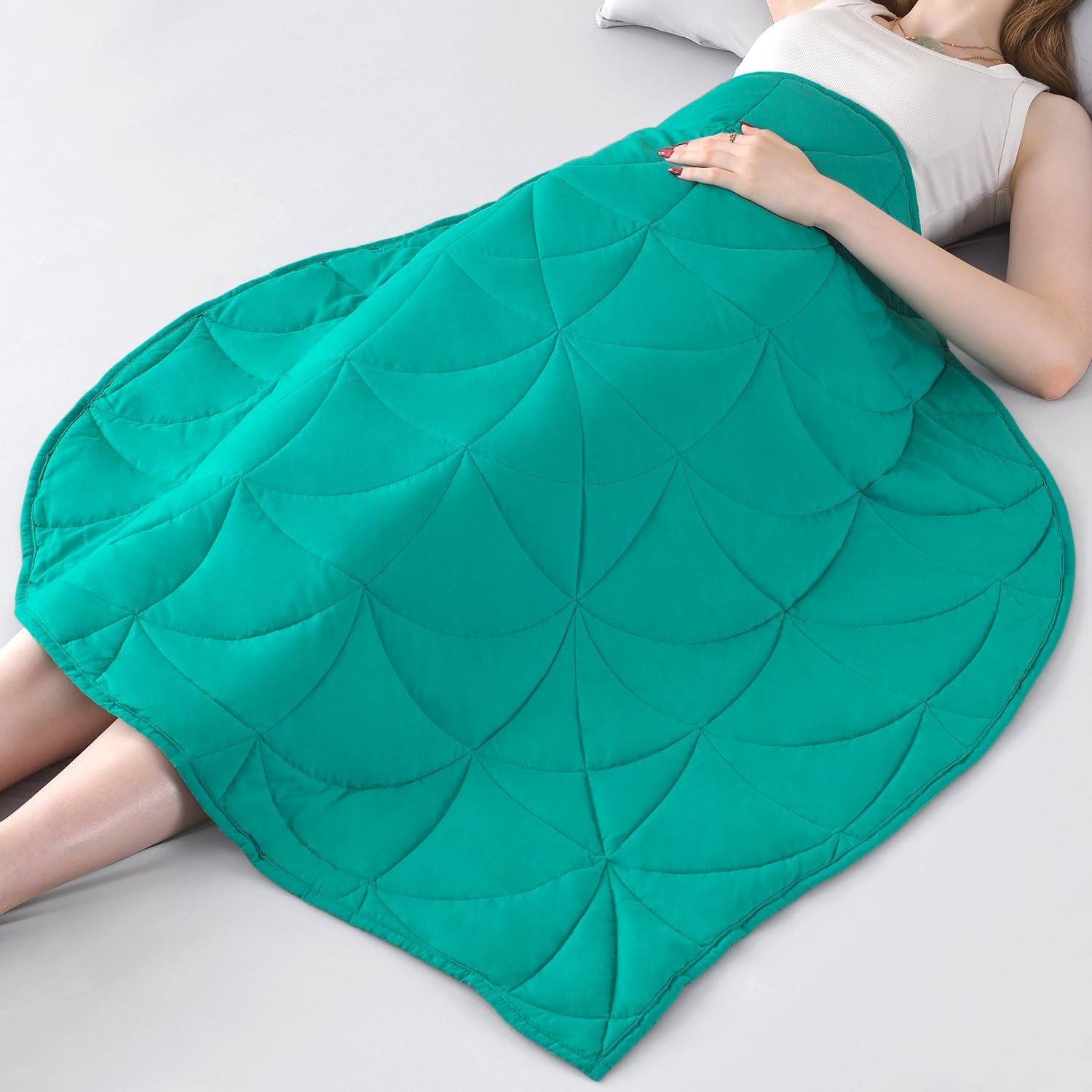 Amazon.com: Kivik Weighted Lap Blanket 7 lbs for Adults, Small Weighted ...