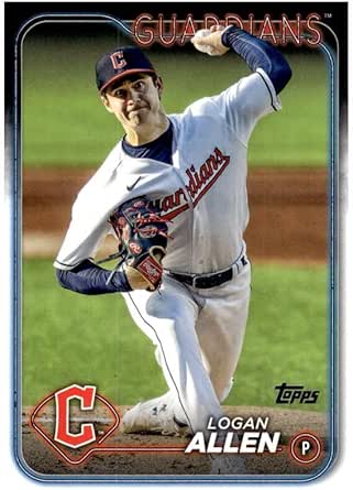 Amazon.com: 2024 Topps #339 Logan Allen NM-MT Guardians Baseball ...