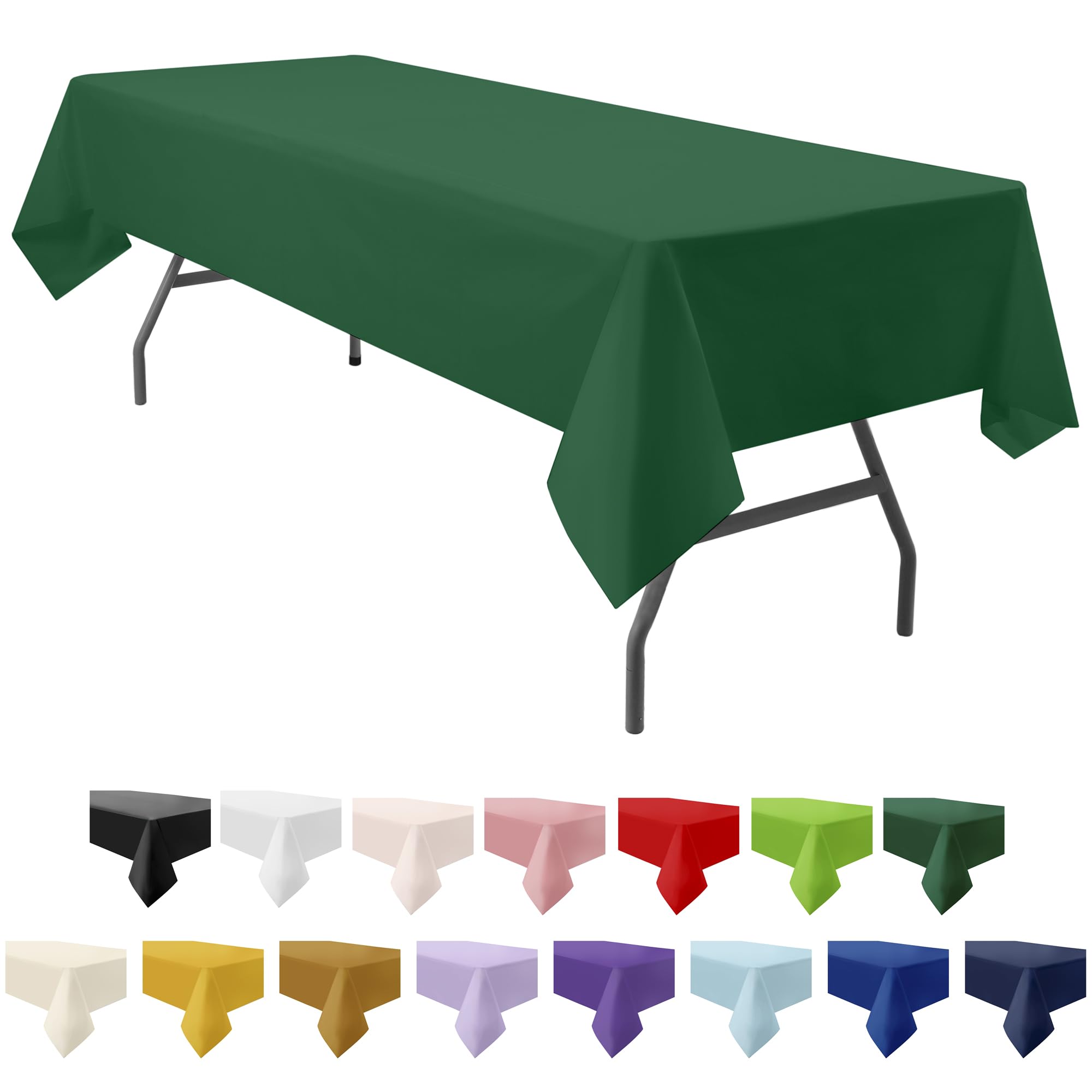 Amazon.com: PartiPallete 3-Pack Premium Plastic Dark Forest Green ...