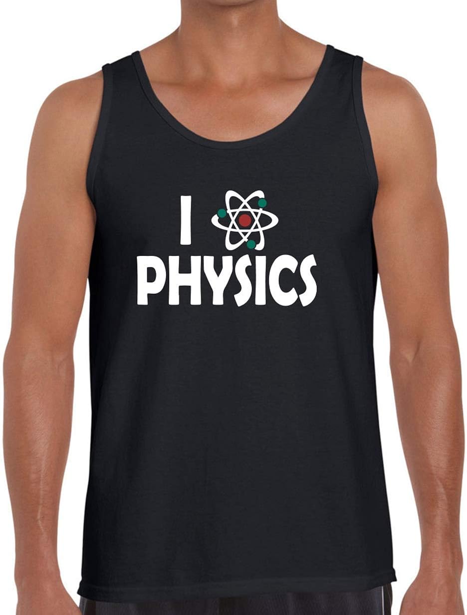 I Love Physics Science Geeky Nerd Styled Logo Men's Tank Top T-Shirt ...