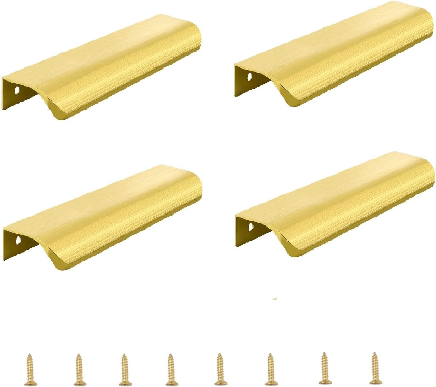 MOROBOR Finger Edge Pull, 4pcs Concealed Handle Modern Style Drawer ...