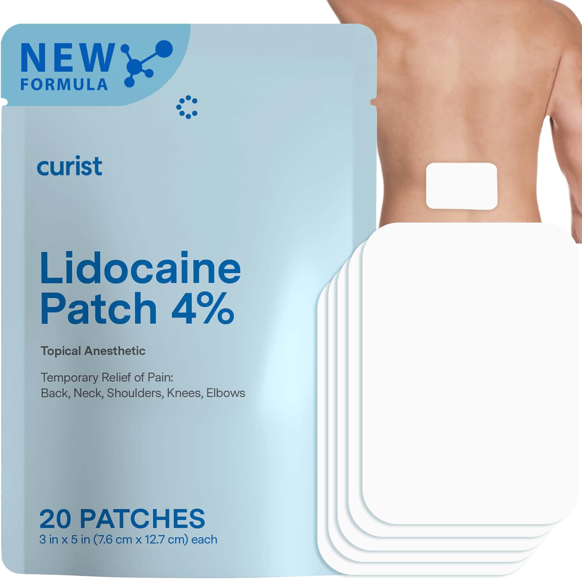 Amazon.com: Curist Lidocaine Patches Maximum Strength with Curcumin - Numbing Topical Pain ...