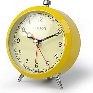 Amazon.com: Dulton Alarm Clock, Yellow, No Clicking, Unbored, Cute ...