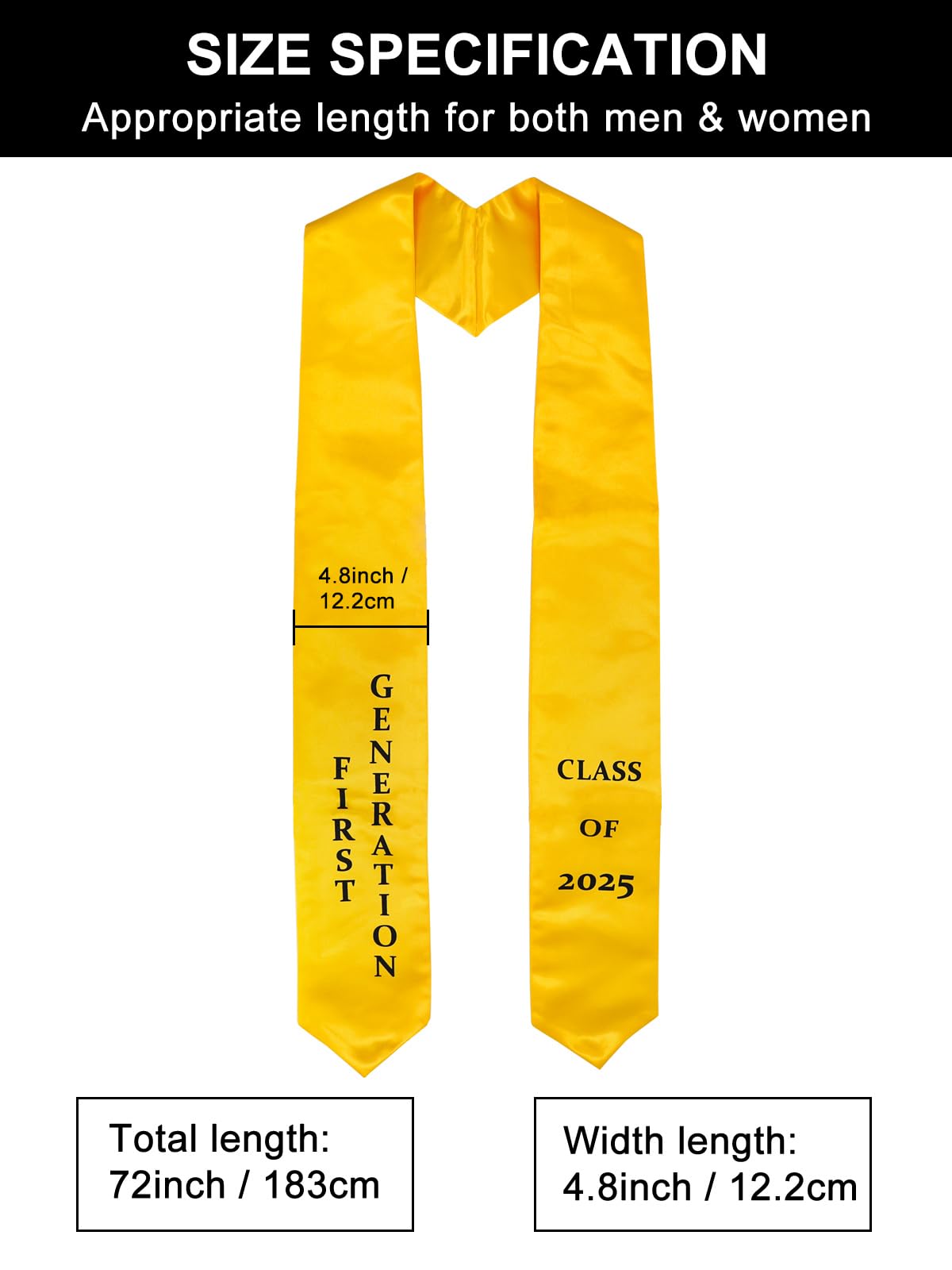 Snapklik.com : First Generation Graduation Stole 72 Inches Class Of ...