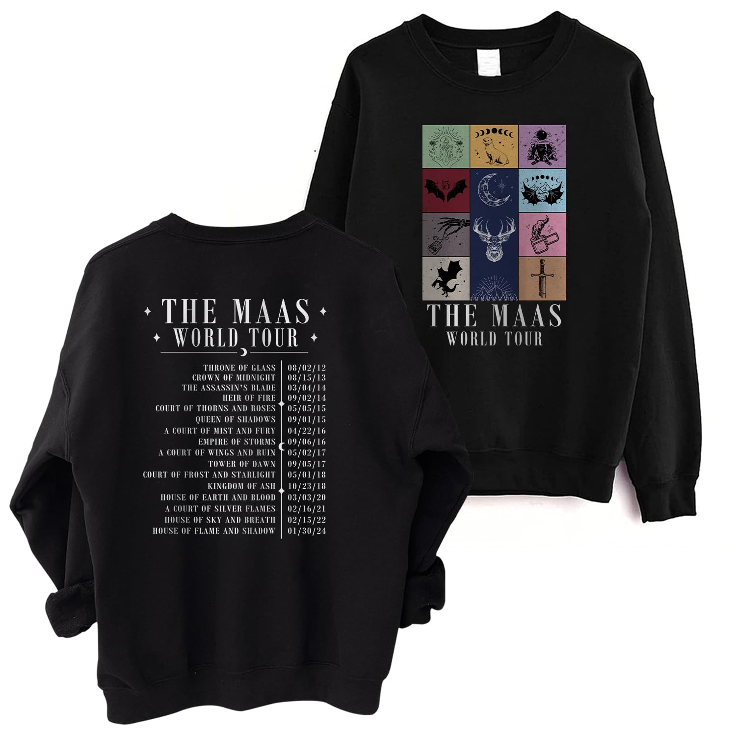 Amazon.com: OLEKMOON Throne of Glass Acotar Sweatshirt, ACOTAR merch ...