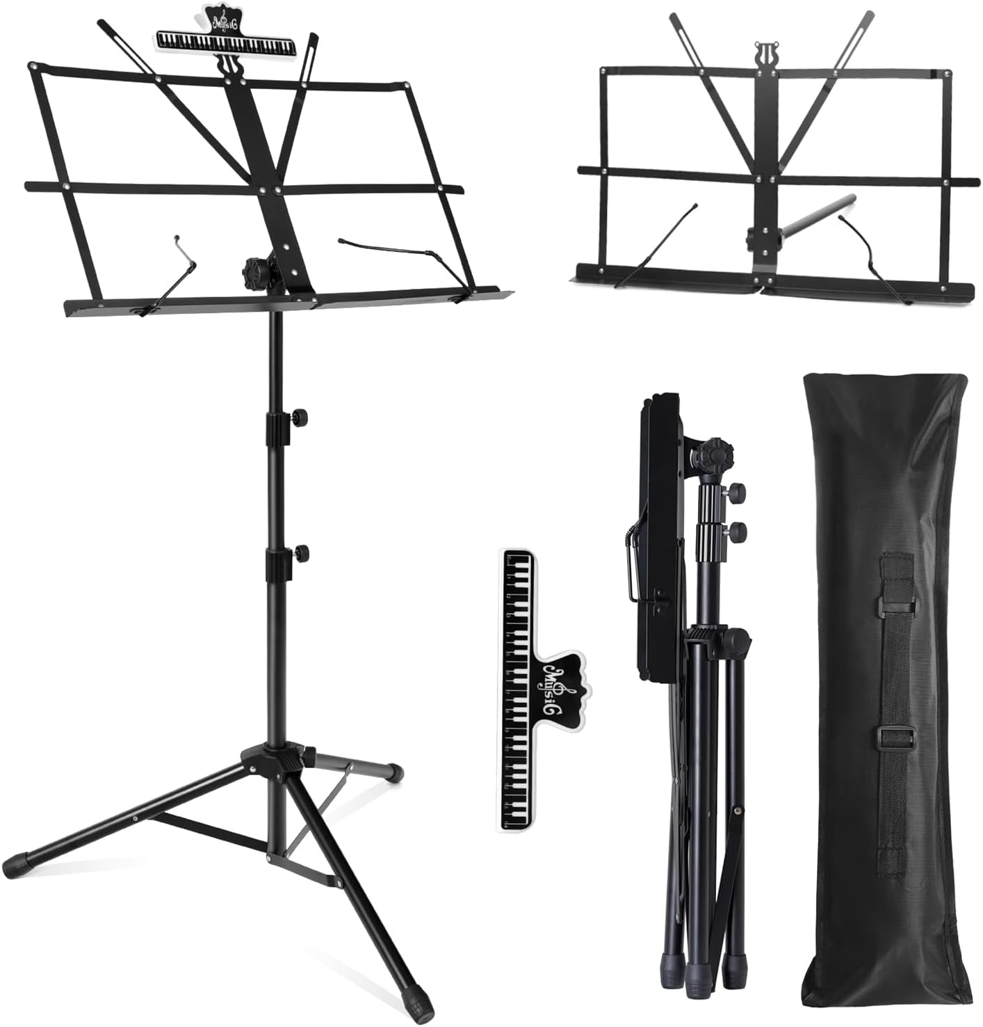Fansjoy Music Stand, Music Stand for Sheet Music with Carrying Bag ...