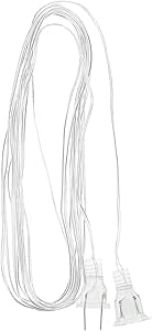 Amazon.com: 1Pc White String Extension Lights Transparent Cable ...