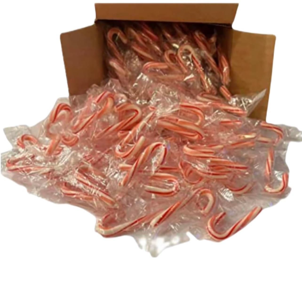 Amazon.com : Peppermint Mini Candy Canes, Individually Wrapped Candies ...