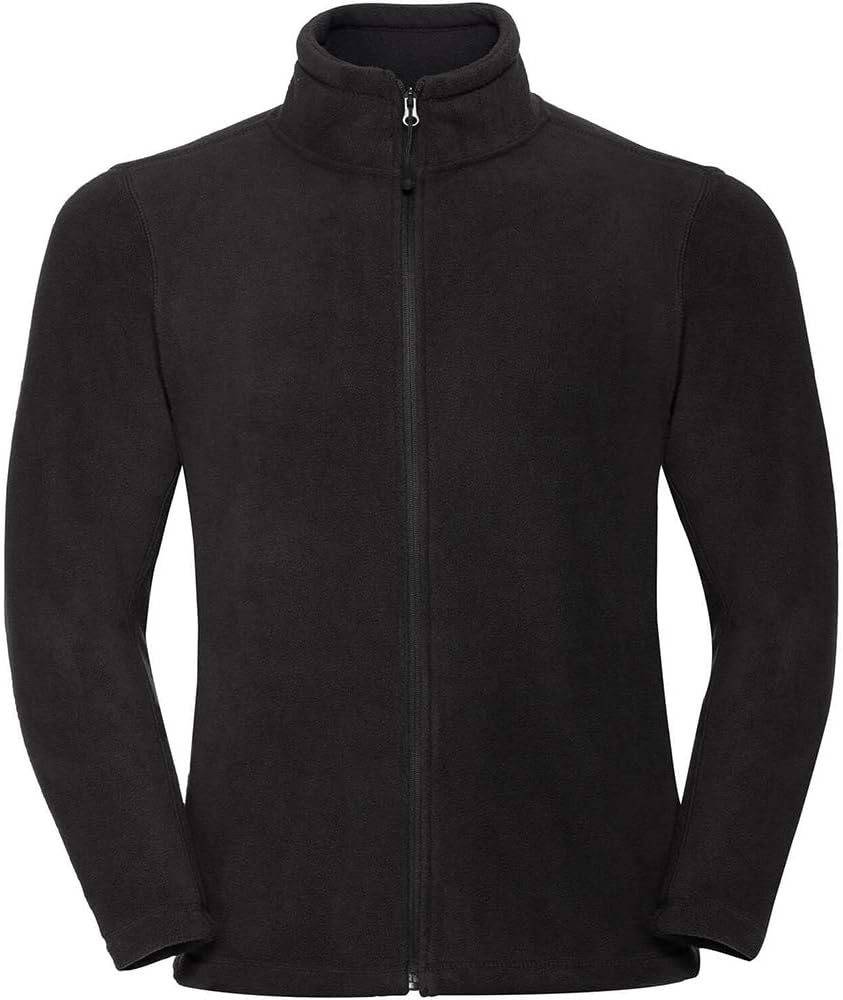 Russell Mens Full Zip Outdoor Fleece Jacket (M) (Black) at Amazon Men’s ...