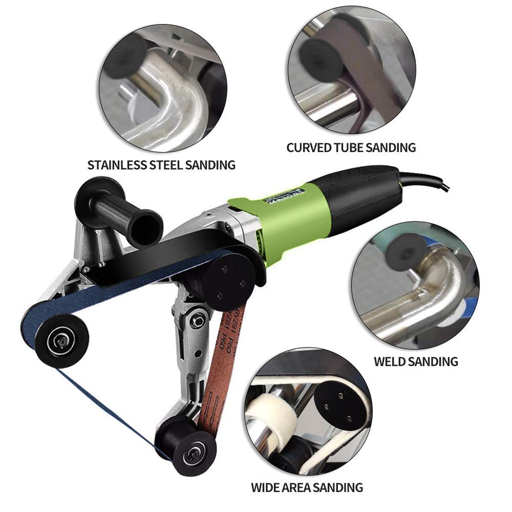 Rust Removal Sander With Belts VEVOR 1000W Pipe Belt Sander - 6-Speed ...